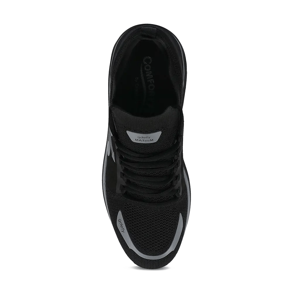 Buy Men’s Mateem Black & Gray Athletic Shoes – G-defy