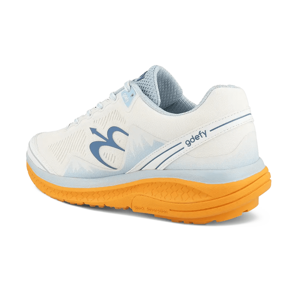 Buy Men’s Mighty Walk Blue & Orange Support Shoes – G-defy