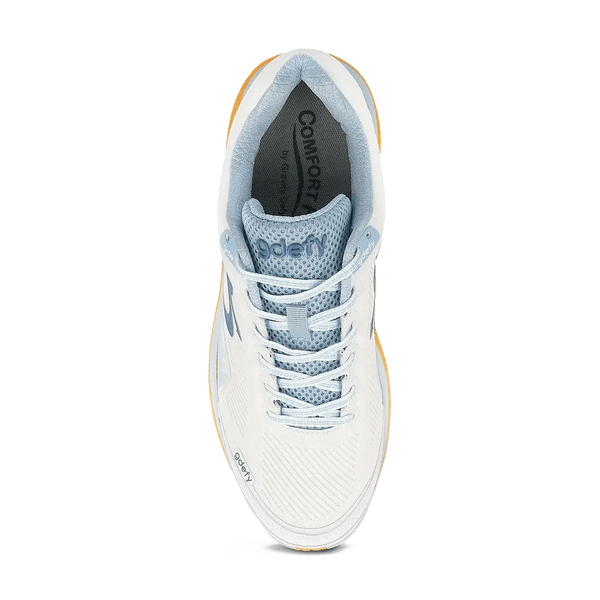 Buy Men’s Mighty Walk Blue & Orange Support Shoes – G-defy